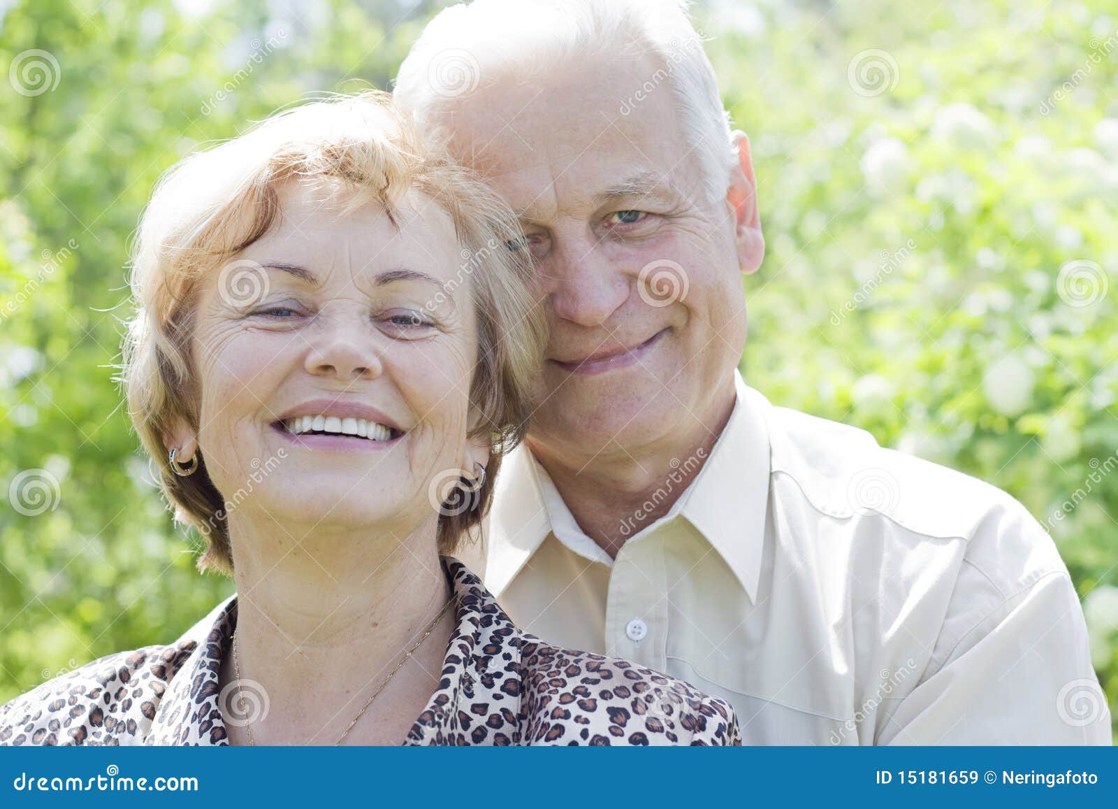 Attractive Senior Couple Smiling Stock Image - Image of human, love ...