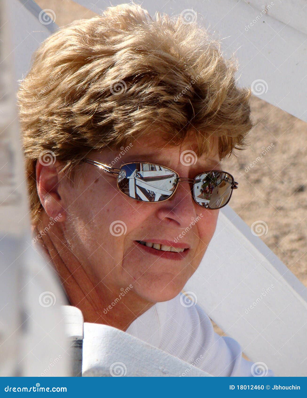 Attractive Senior Lady Head Shot Stock Photo - Image of shot, active ...