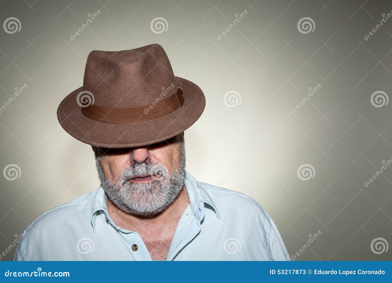 Attractive Senior with White Beard Stock Image - Image of aged, hair ...