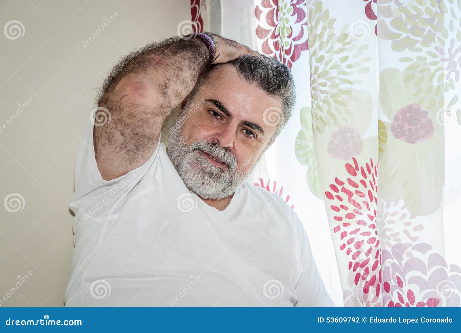 Attractive Senior with White Beard Stock Photo - Image of long, hair ...
