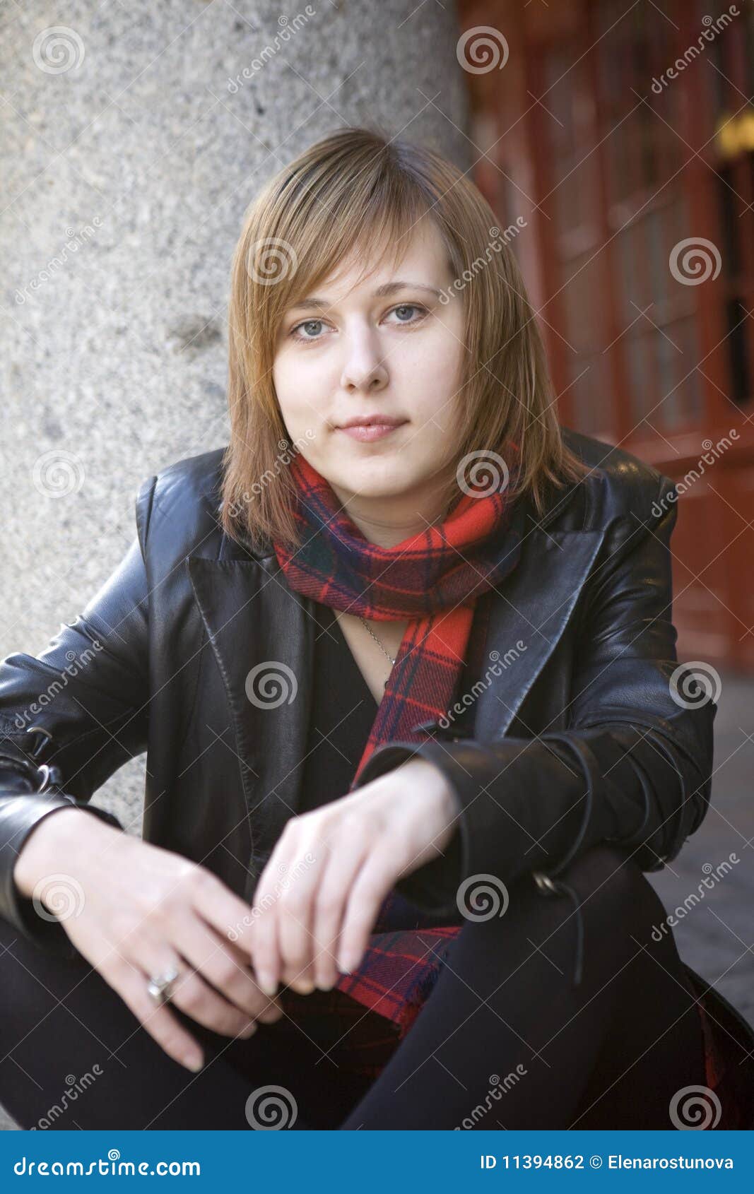 Attractive Serious Young Woman Stock Photo - Image of brunette, pretty ...