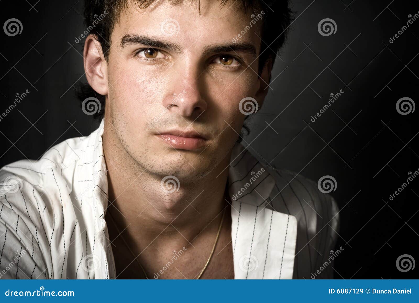 Attractive Man with Beautiful Eyes Stock Image - Image of people ...