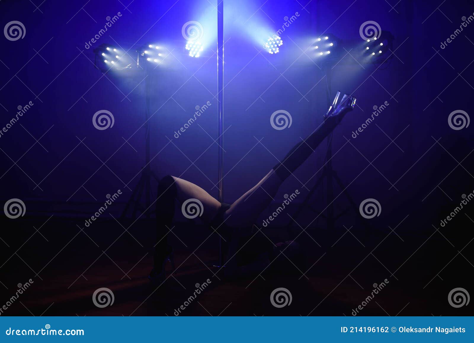 An Attractive Woman Pole Dancer Performing Stock Photo - Image of lady ...
