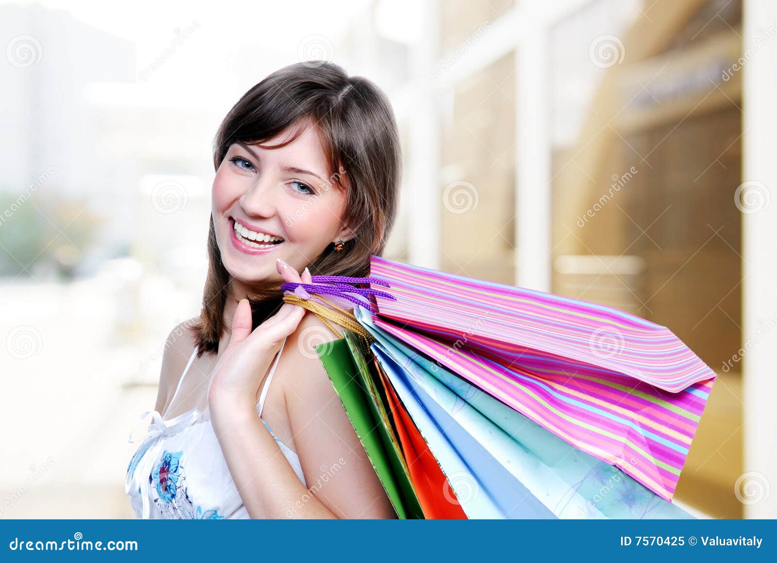 Attractive shopper stock image. Image of buying, lifestyles - 7570425