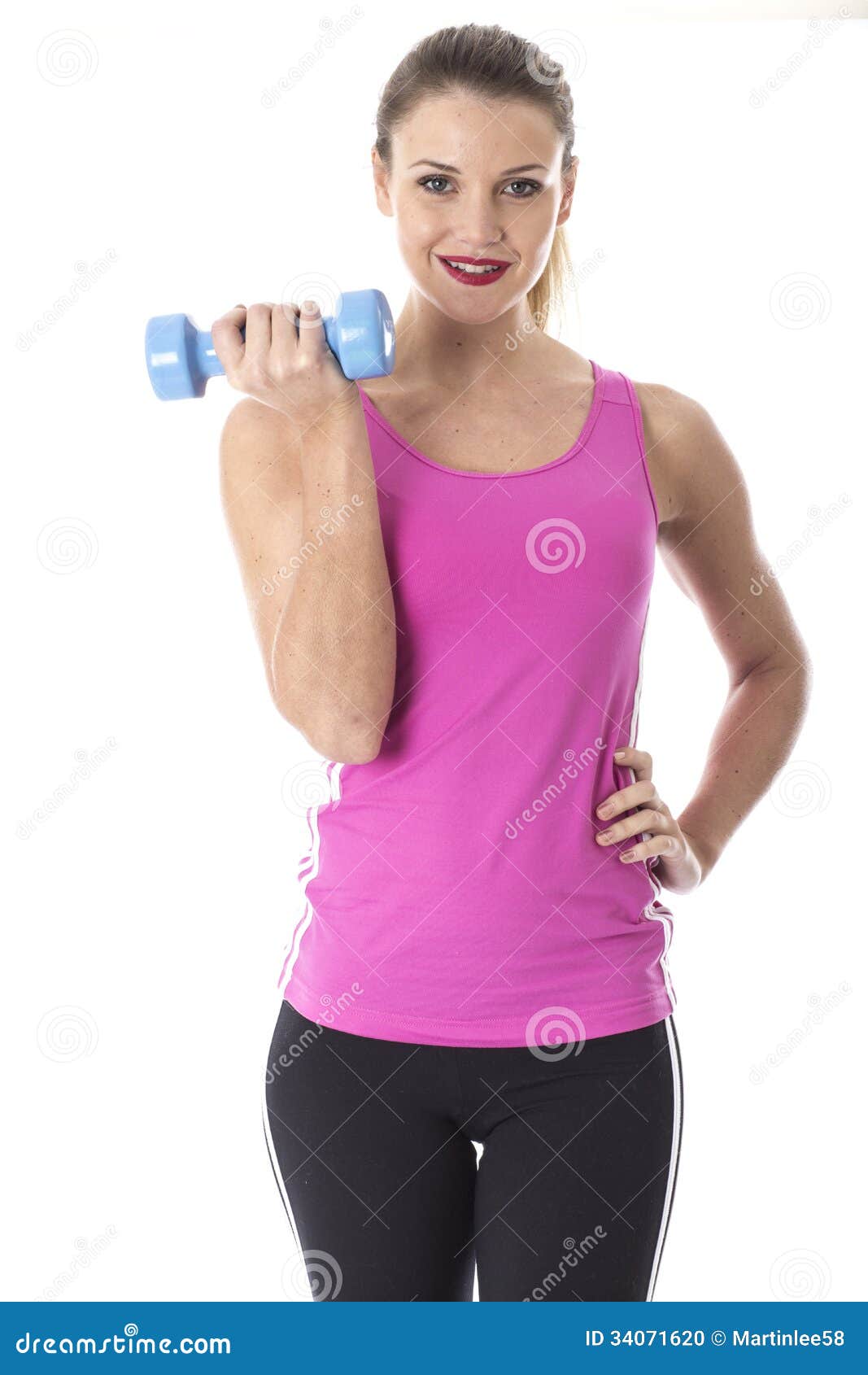 Attractive Slim Fit Young Woman Stock Photo - Image of white, slim ...