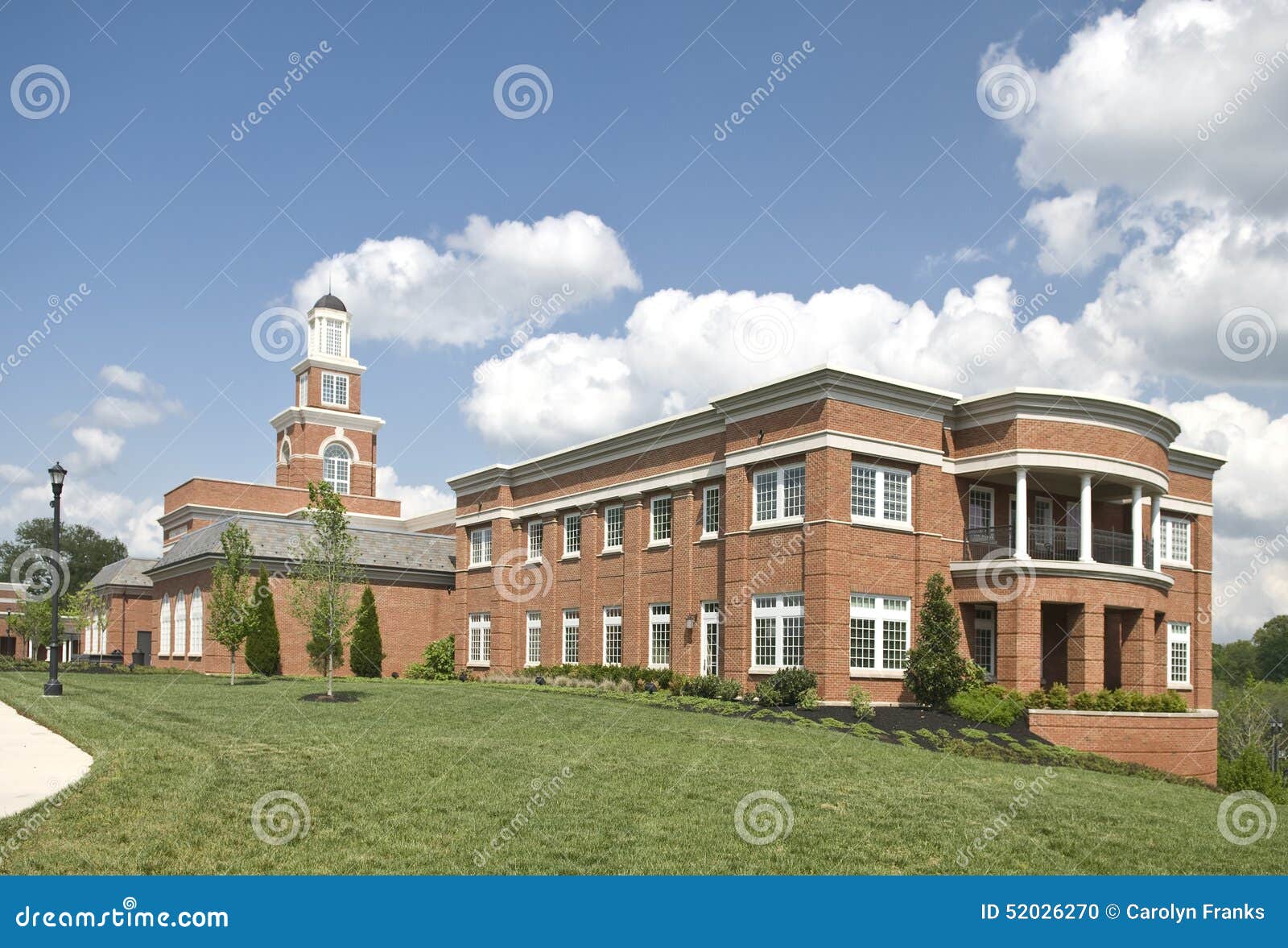 Attractive Small Town Municipal Complex Stock Photo - Image of tower ...