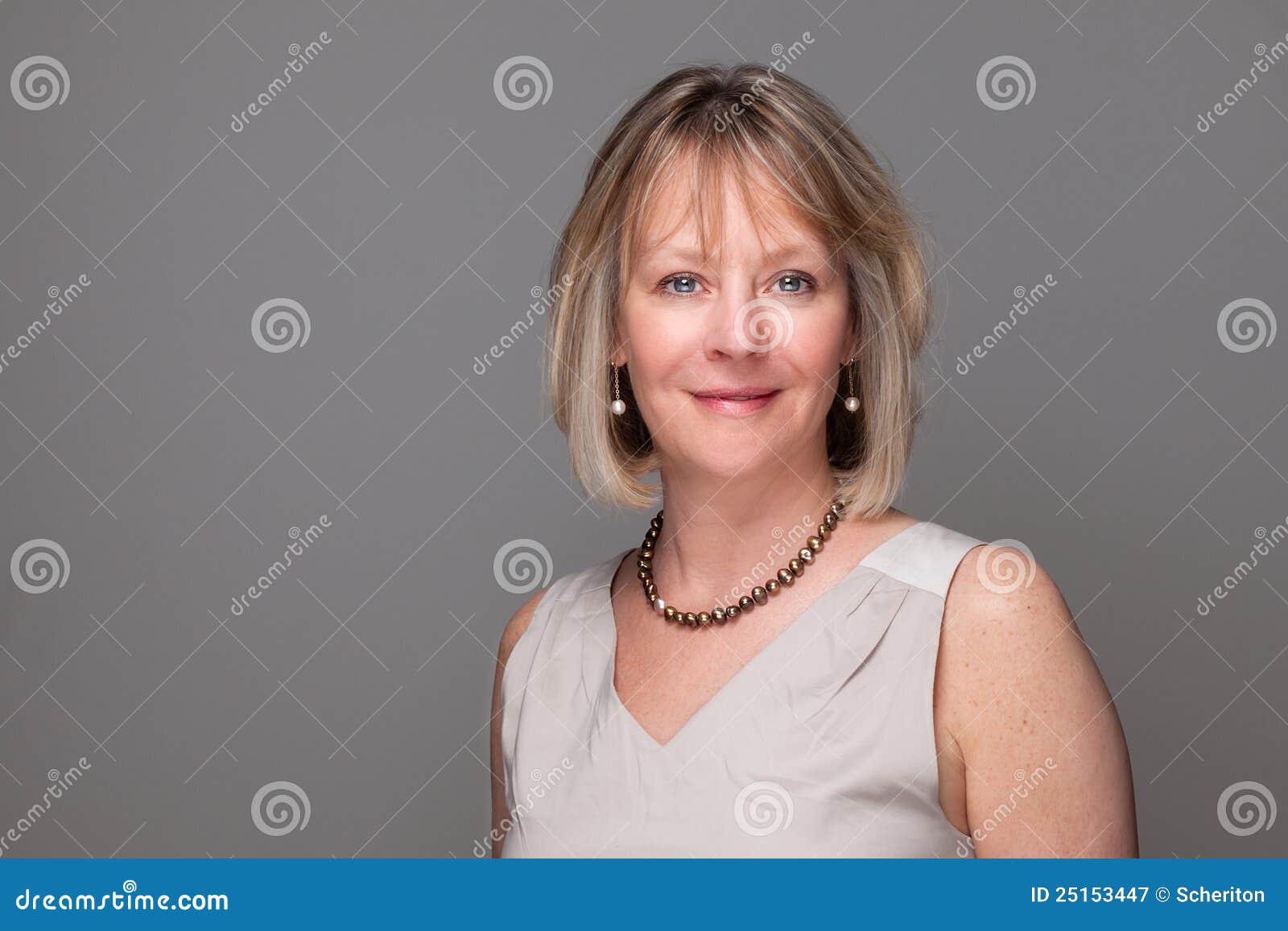 Attractive Smiling Elegant Woman on Grey Stock Image - Image of beauty ... Attractive Smiling Elegant Woman on Grey Stock Image - Image of beauty ...