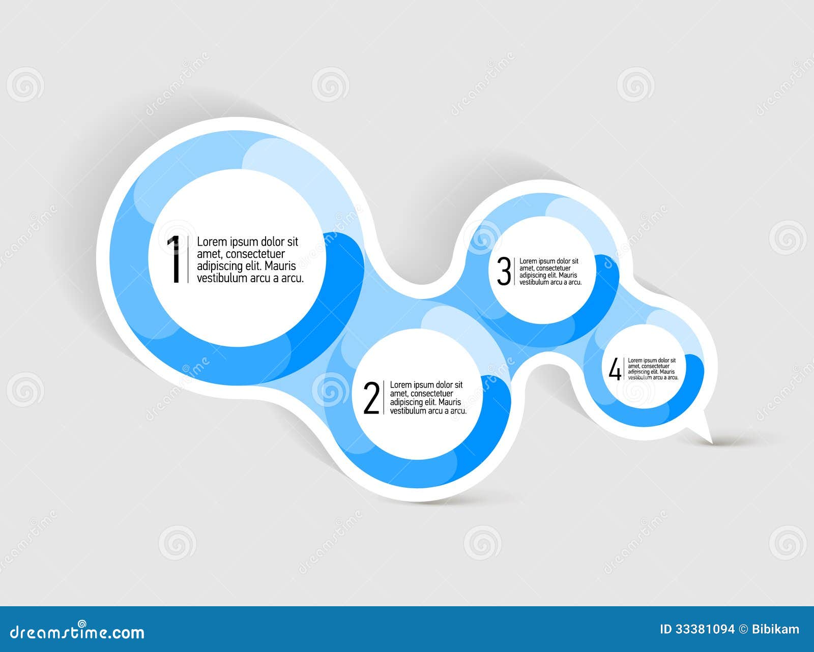 Attractive Speach Bubble With Round And Shapes Vector Illustration ...