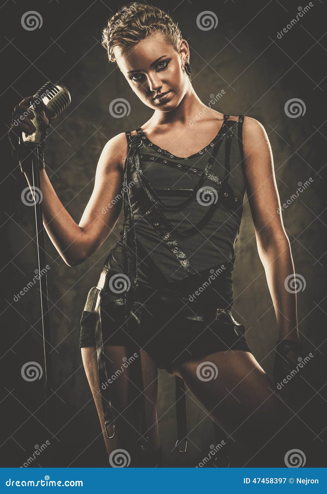 Gothic Microphone Singer Vintage Stock Photos - Free & Royalty-Free ...