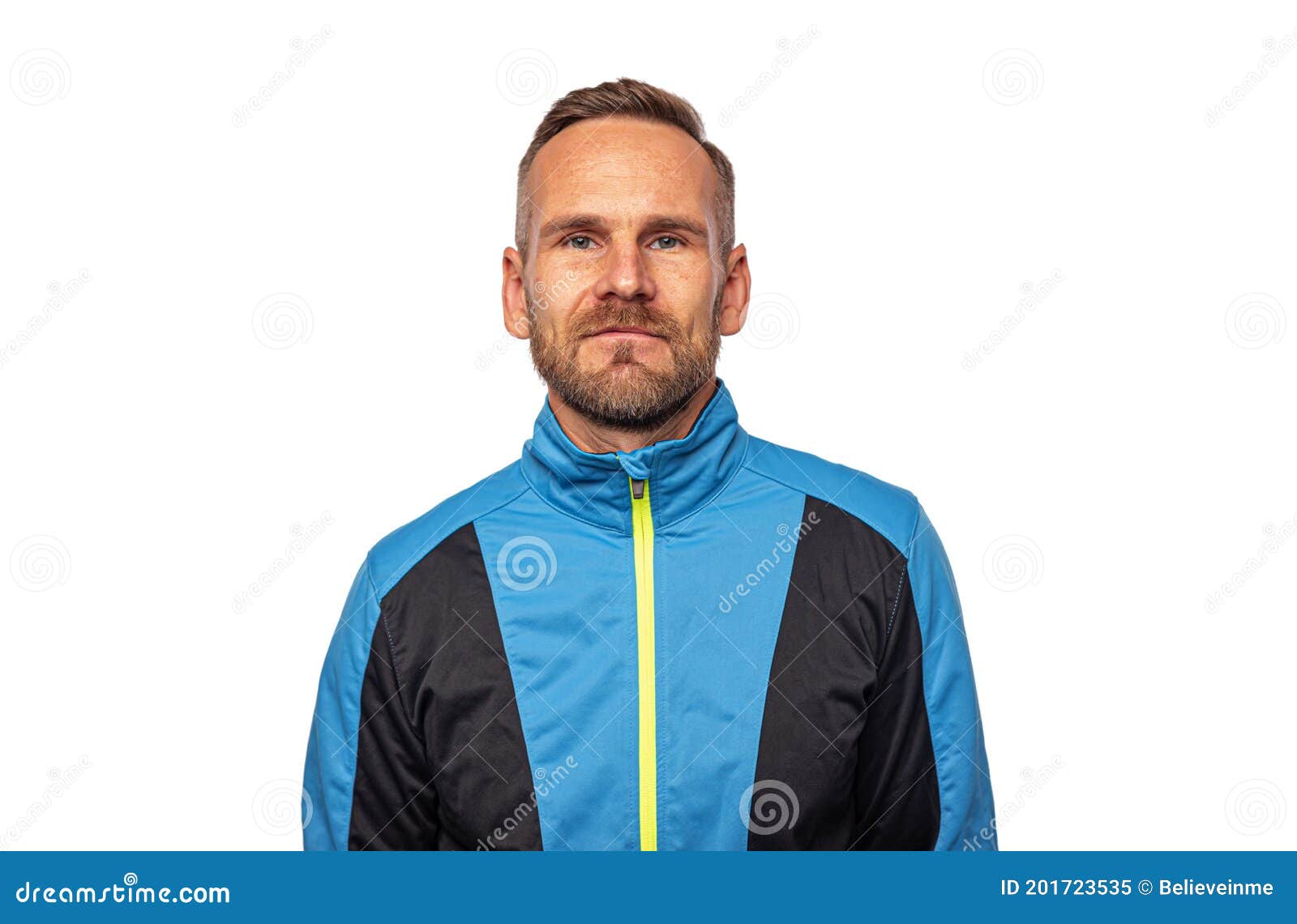 Attractive Man Standing Posing Over White Background Stock Image ...