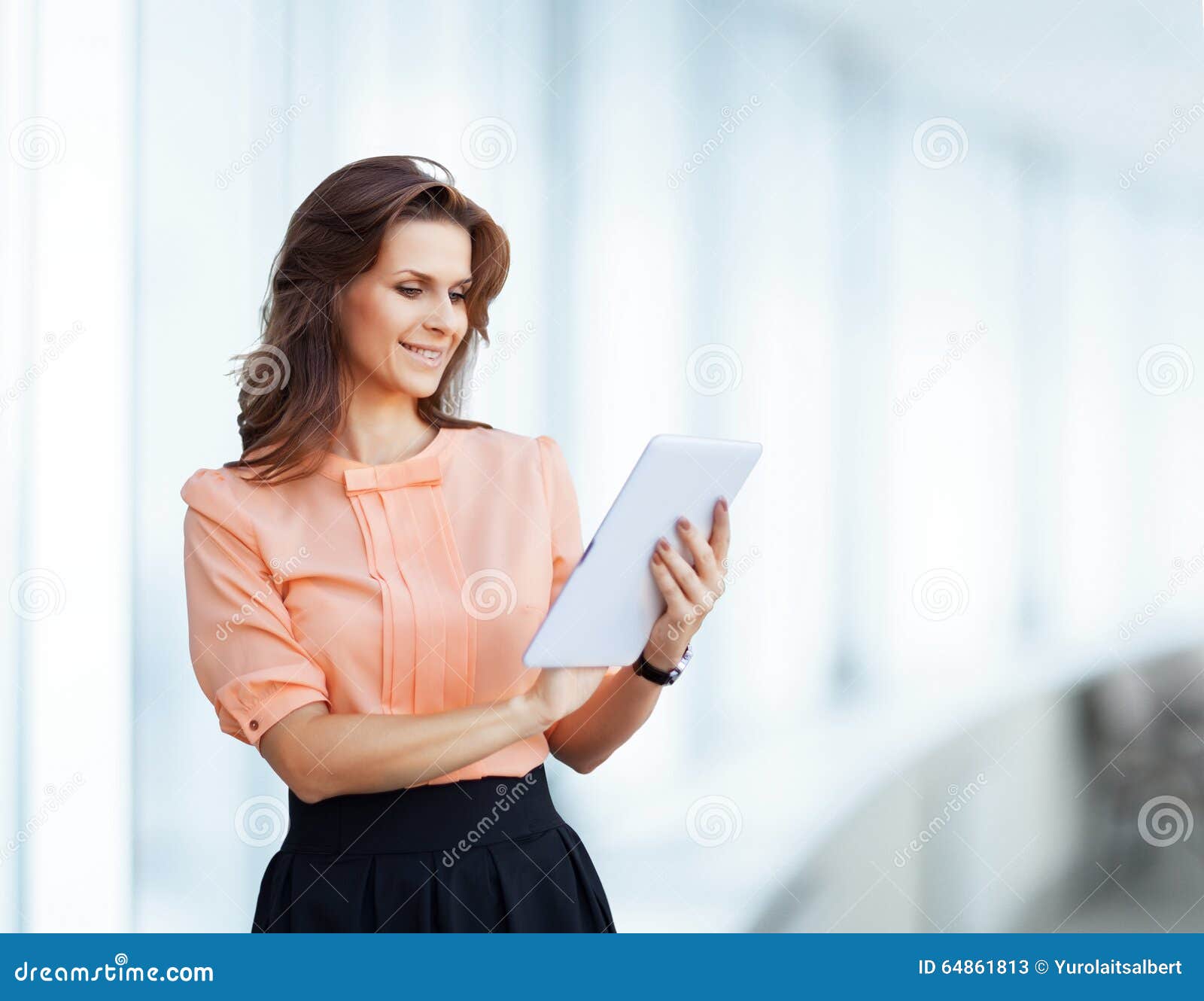 Attractive, Successful Business Woman Stock Image - Image of friendly ...