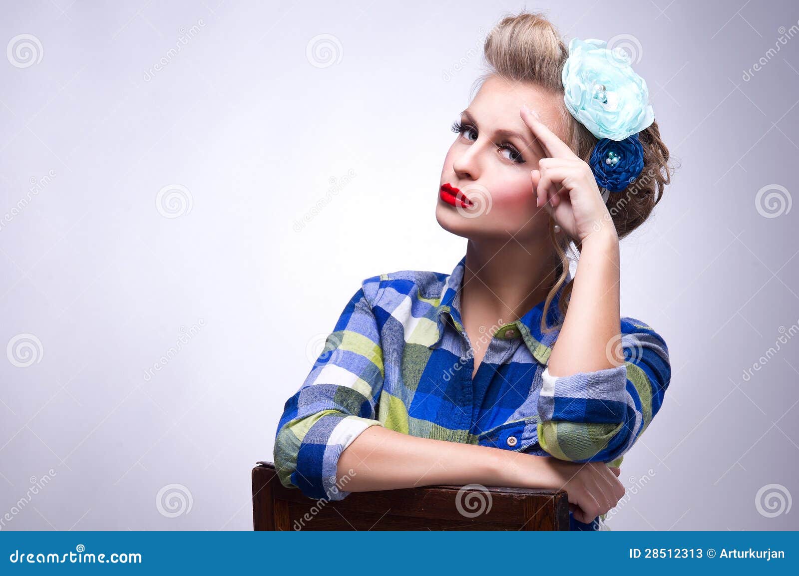 Attractive Surprised Pin Up Girl - Retro Style Portrait Stock Image ... Attractive Surprised Pin Up Girl - Retro Style Portrait Stock Image ...