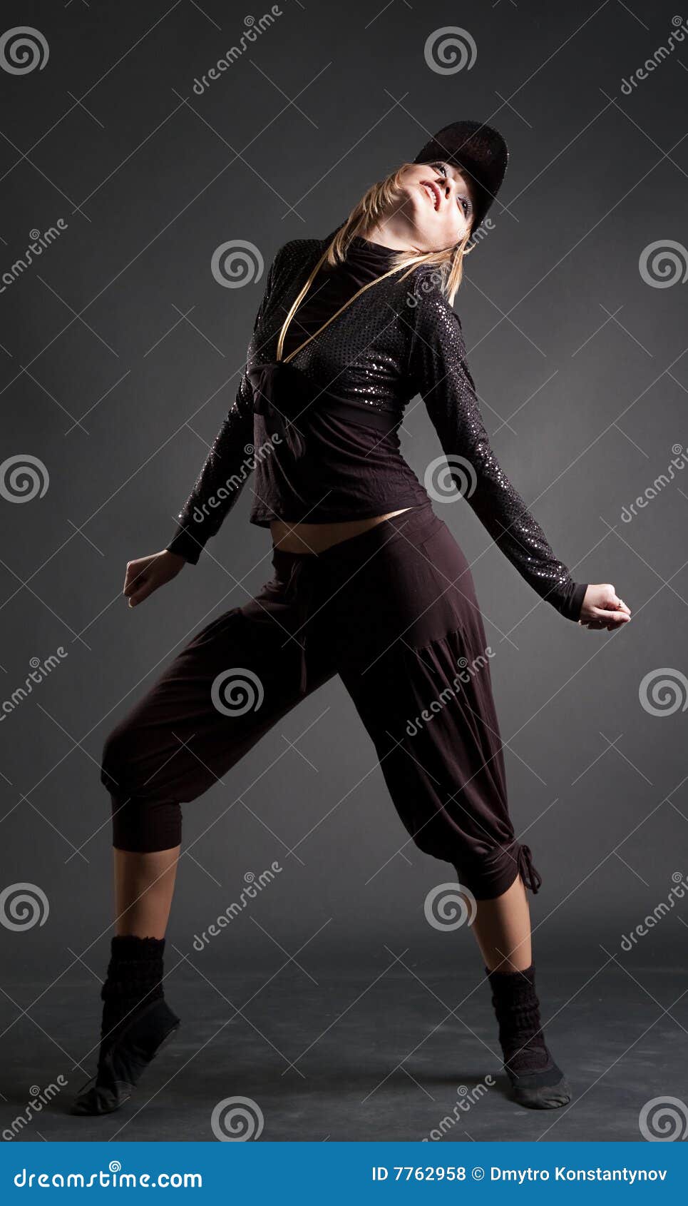 Attractive Svelte Blond Dancing Stock Photo - Image of lady ...