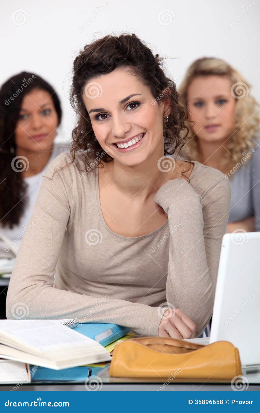 Attractive University Student Stock Photo - Image of academic ...