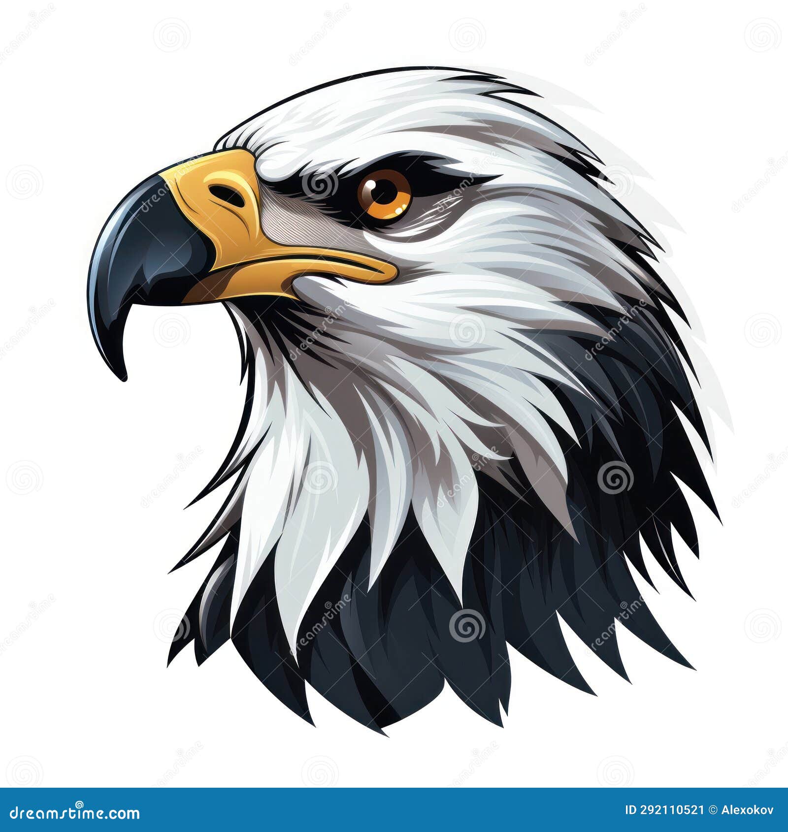 Attractive Vulture Logo Design AI Generated Stock Illustration ...