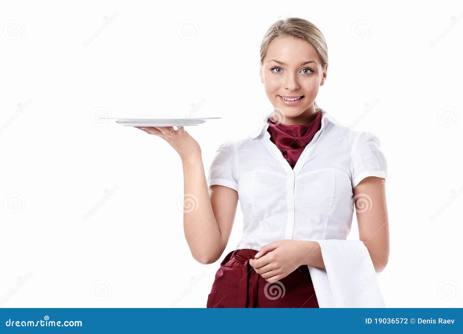 Attractive Waitress stock photo. Image of looking, beautiful - 19036572
