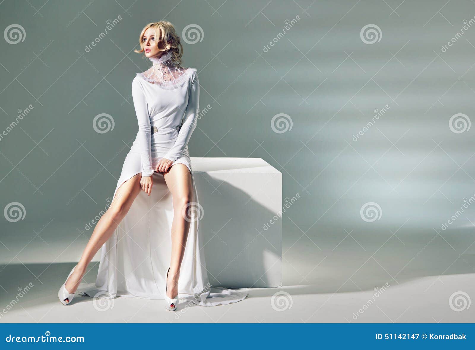 Attractive Woman with Amazing Legs Stock Image - Image of care ...