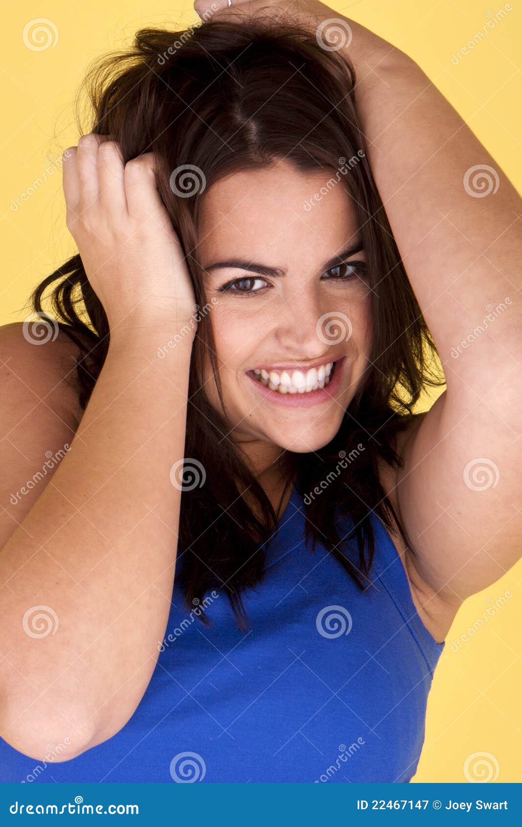 An Attractive Woman Being Happy. Stock Image - Image of lifestyle ...