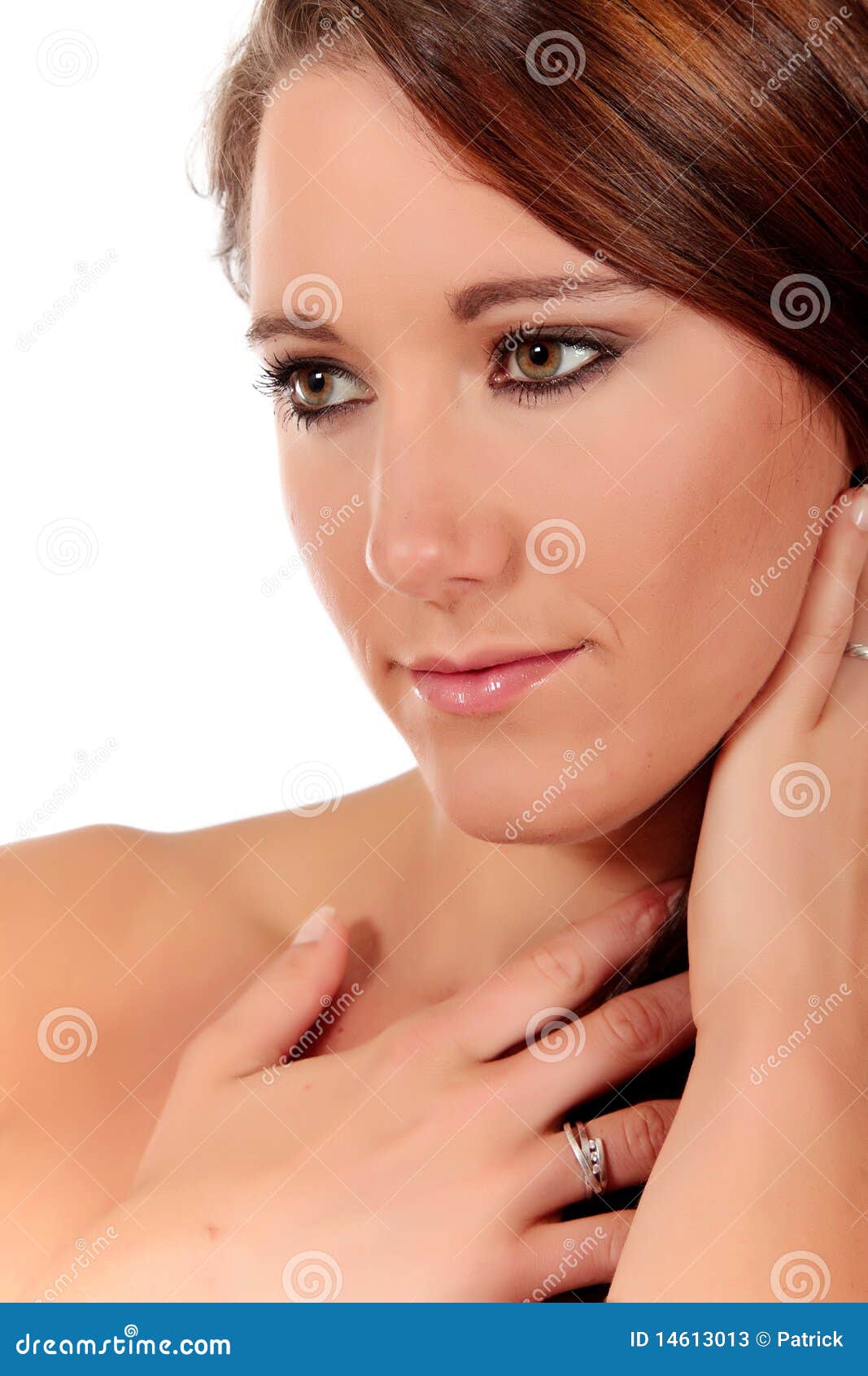 Attractive woman body care stock image. Image of expressive - 14613013