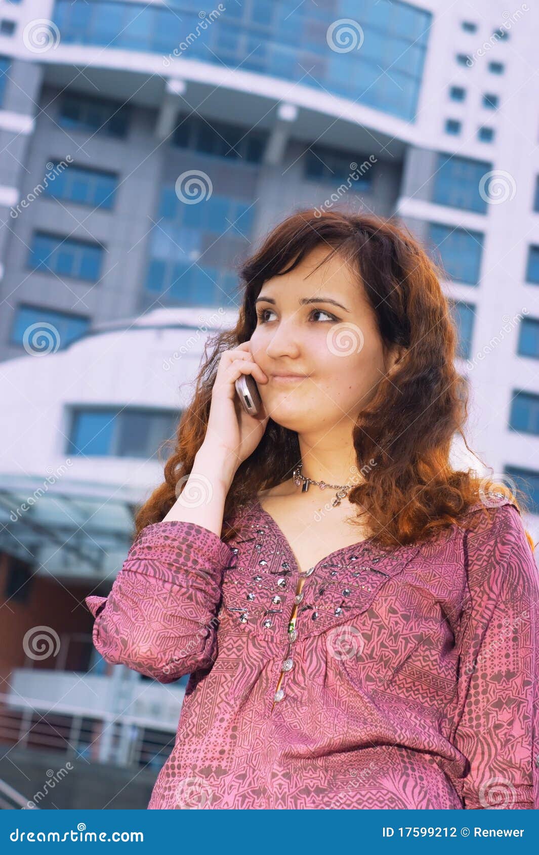 Attractive Woman with Cell Phone Stock Photo - Image of confident ...