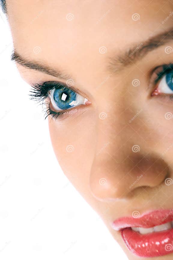 Attractive woman face. stock image. Image of smiling, close - 1283475