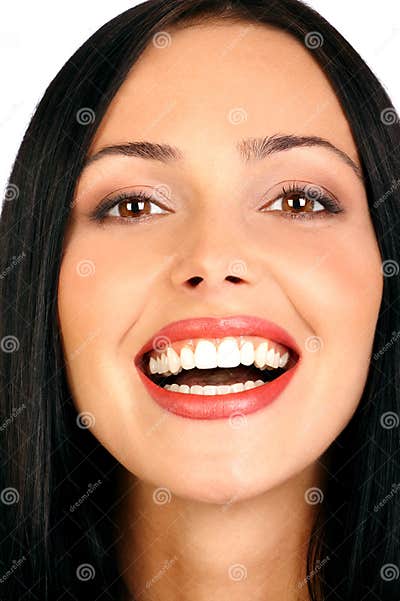 Attractive woman face. stock image. Image of smiling, close - 1283495