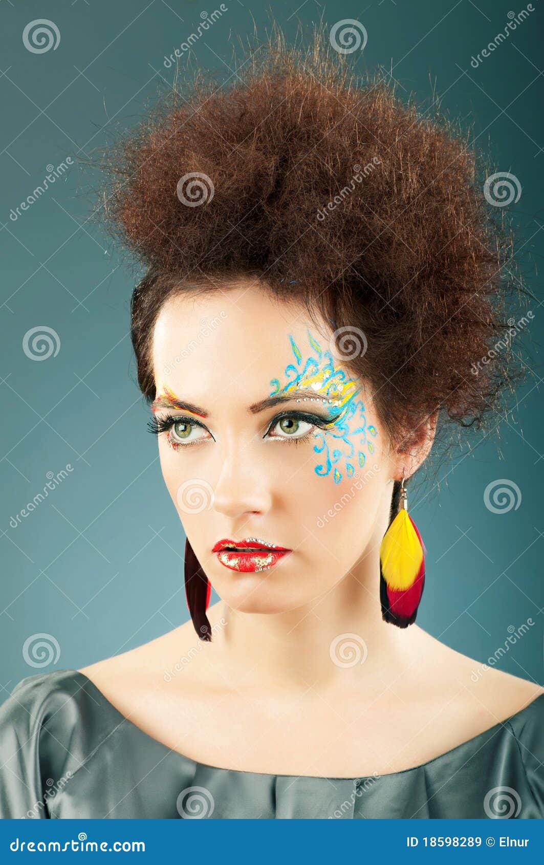 Attractive Woman with the Make Up Stock Image - Image of elegance ...