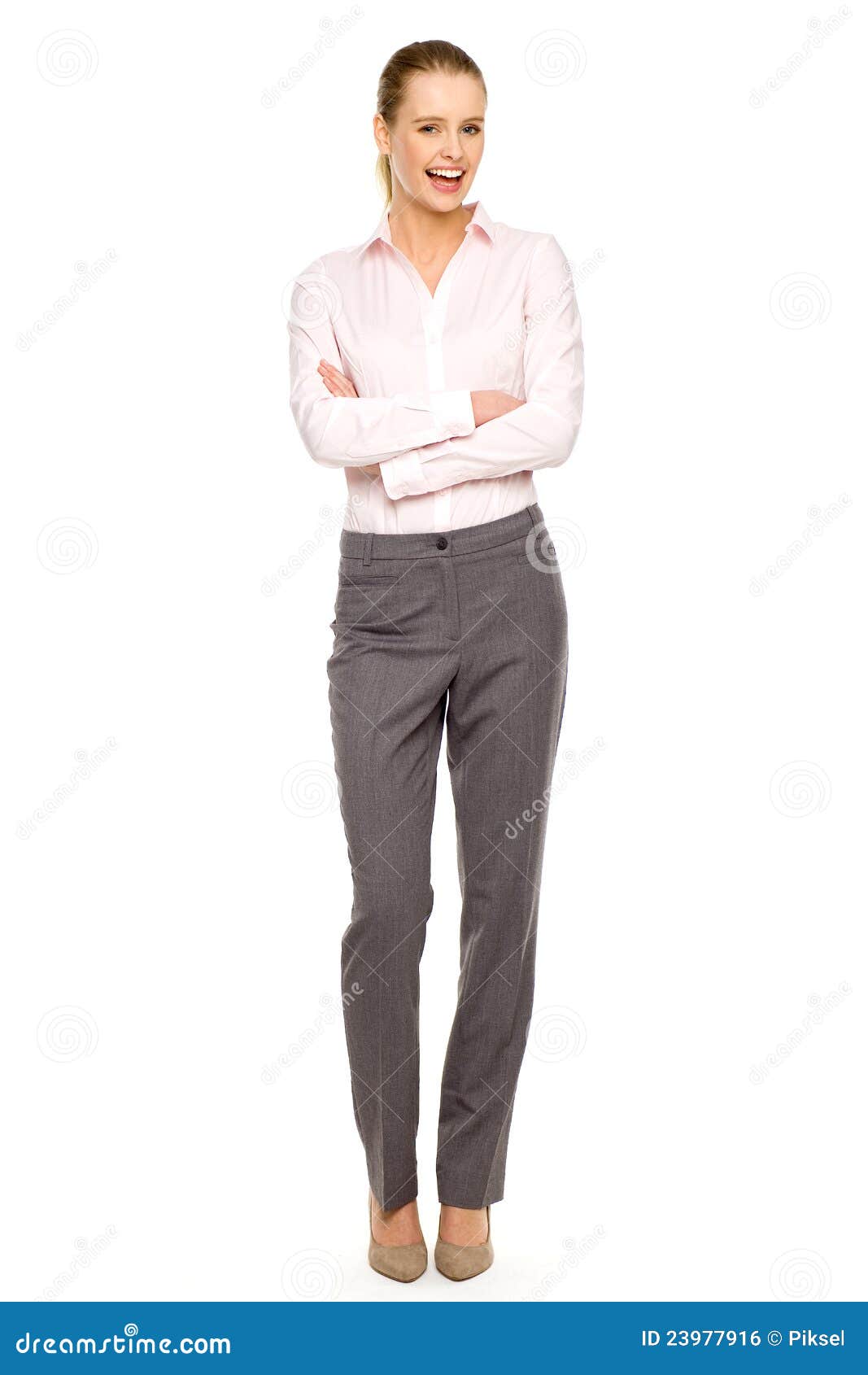 Attractive woman standing stock photo. Image of beautiful - 23977916