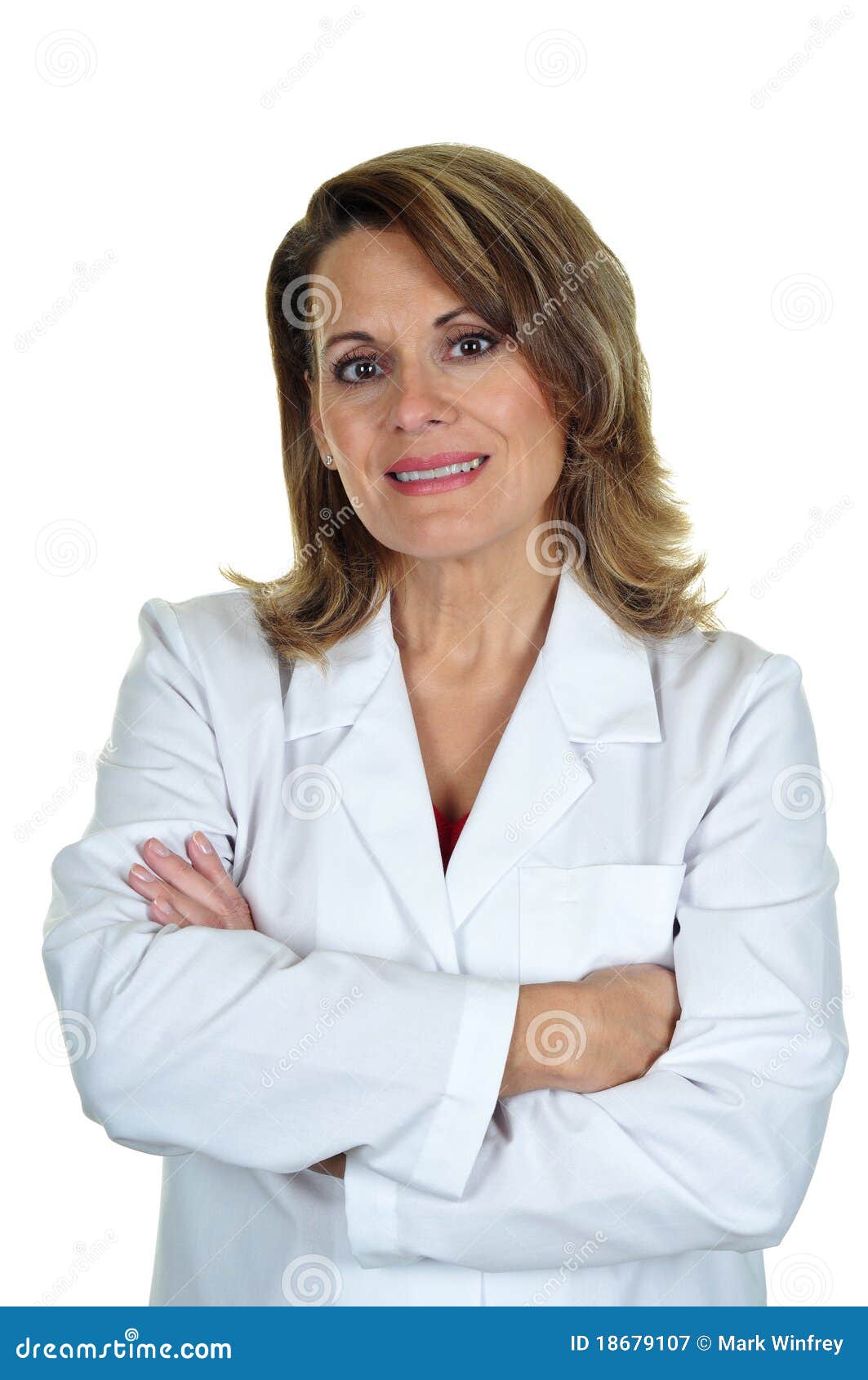 Attractive Woman Wearing a Labcoat Stock Image - Image of profession ...