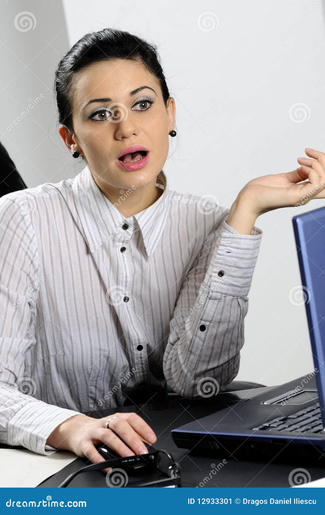 Attractive woman working stock image. Image of busy, challenge - 12933301