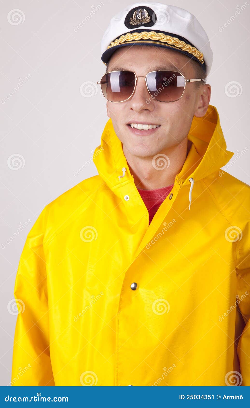 Attractive Young Boat Captain Stock Image - Image of passenger ...