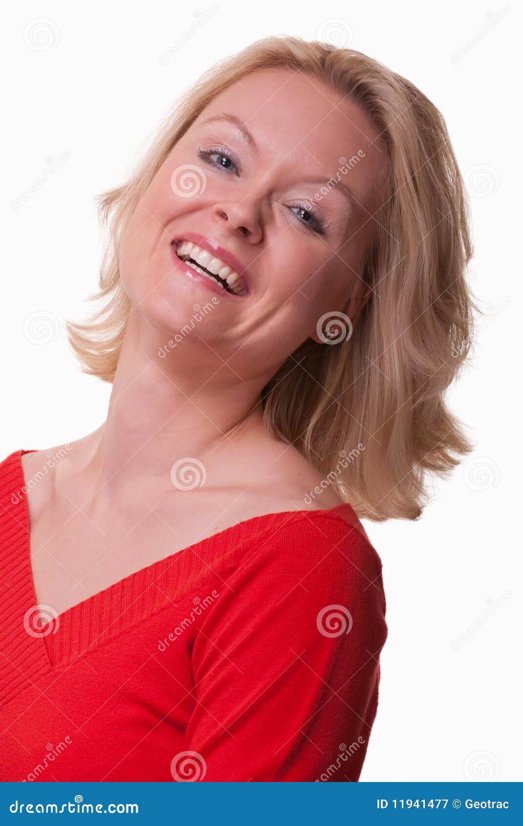 Attractive Young Caucasian Blonde Woman Stock Image Image Of Smiling