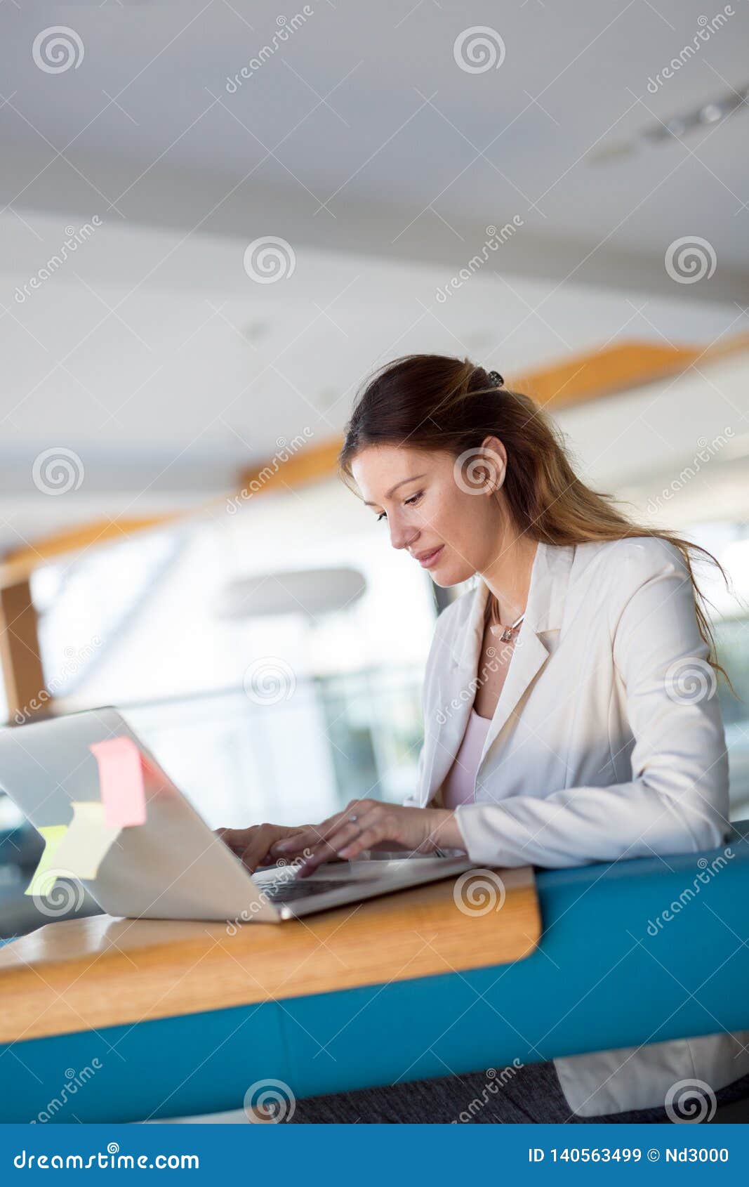Attractive Young Female Architect Working on Laptop Stock Image - Image ... Attractive Young Female Architect Working on Laptop Stock Image - Image ...
