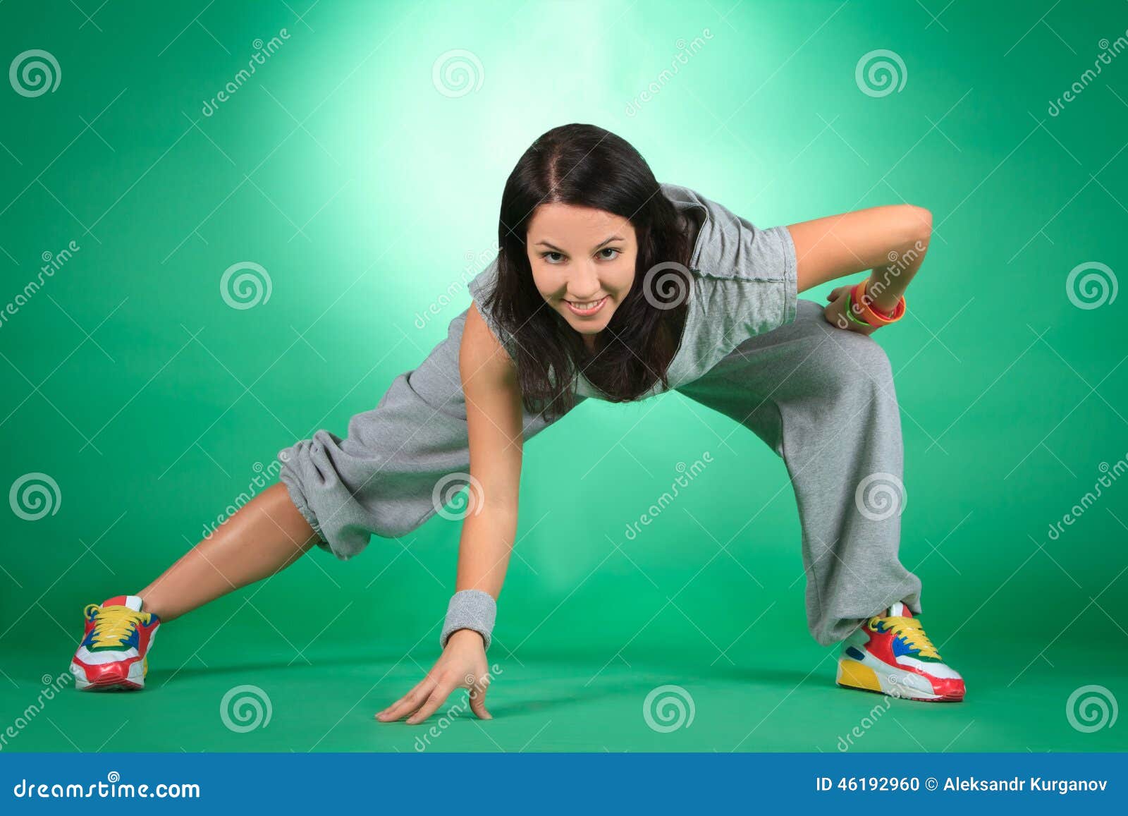 Attractive Young Female in Stretching Stock Photo - Image of girl ...