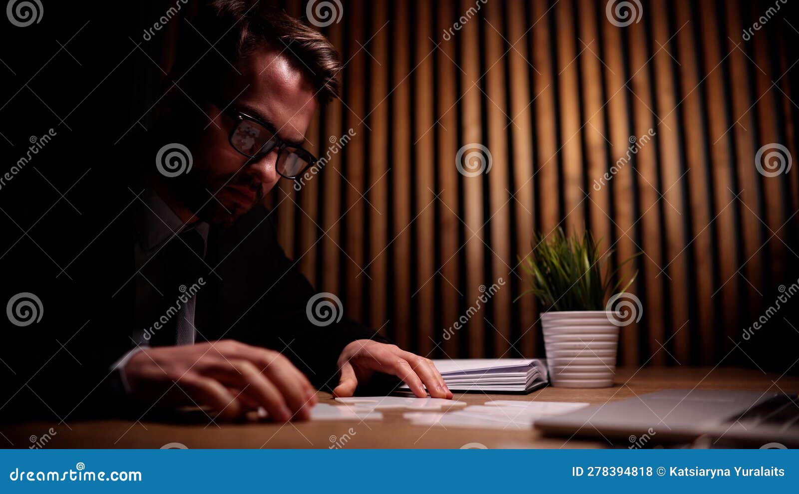 Attractive Young Guy is Solving a Problem Stock Photo - Image of ...