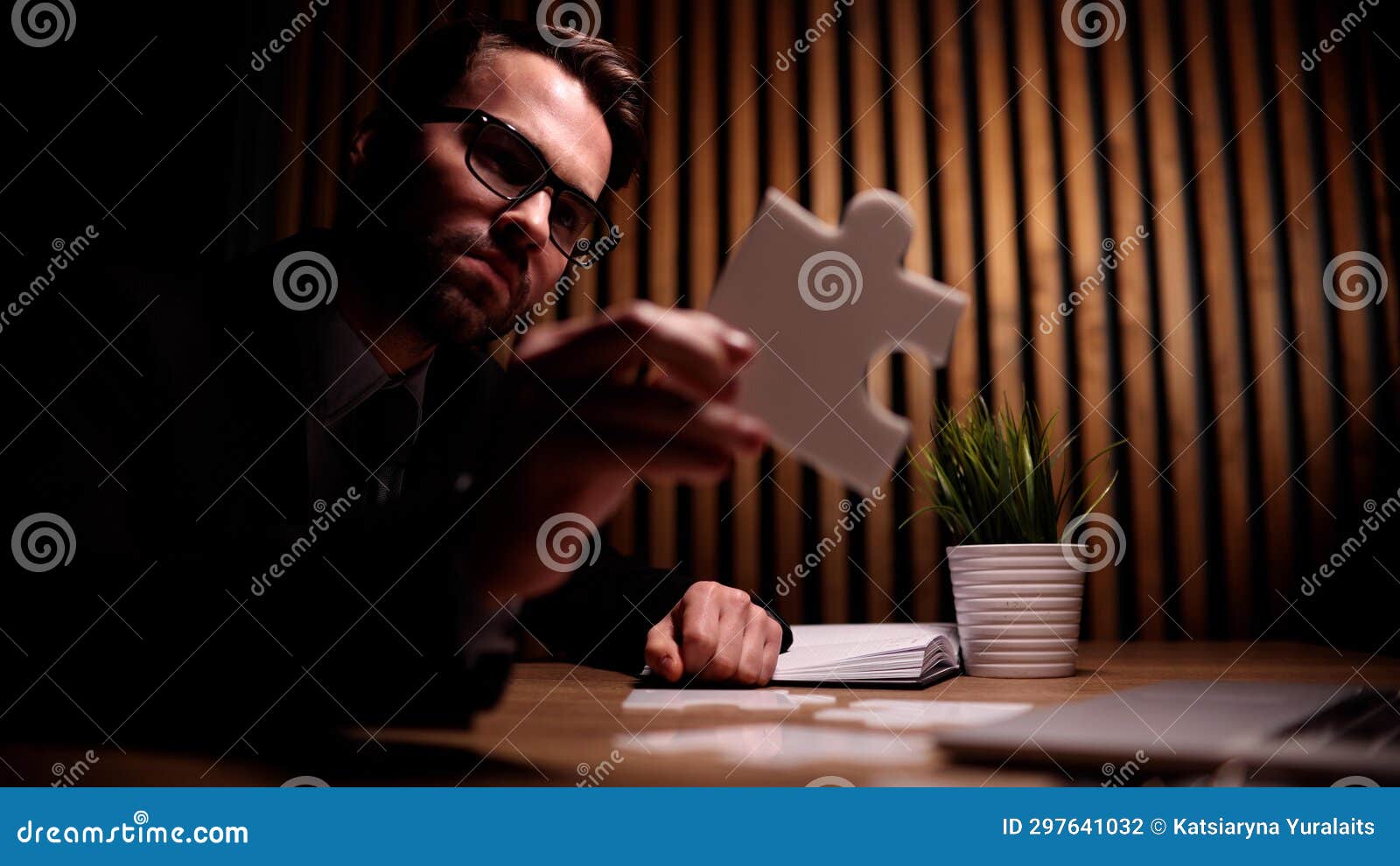 Attractive Young Guy is Solving a Problem Stock Photo - Image of ...
