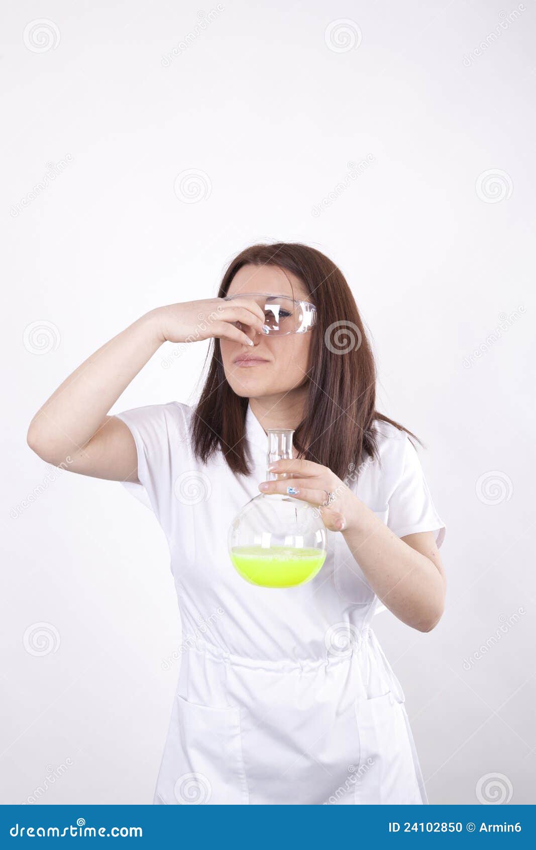 Attractive Young Laboratory Technician Stock Photo - Image of ...