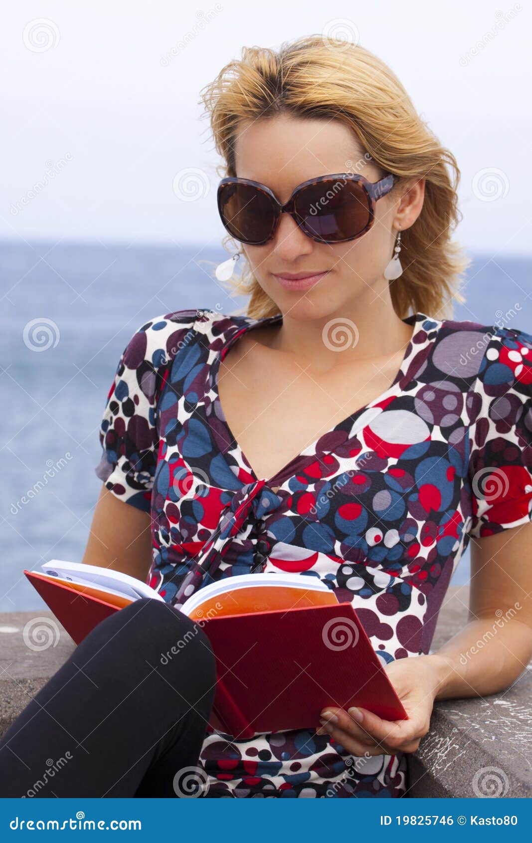 Attractive Young Lady Reading a Book. Stock Photo - Image of beauty ...