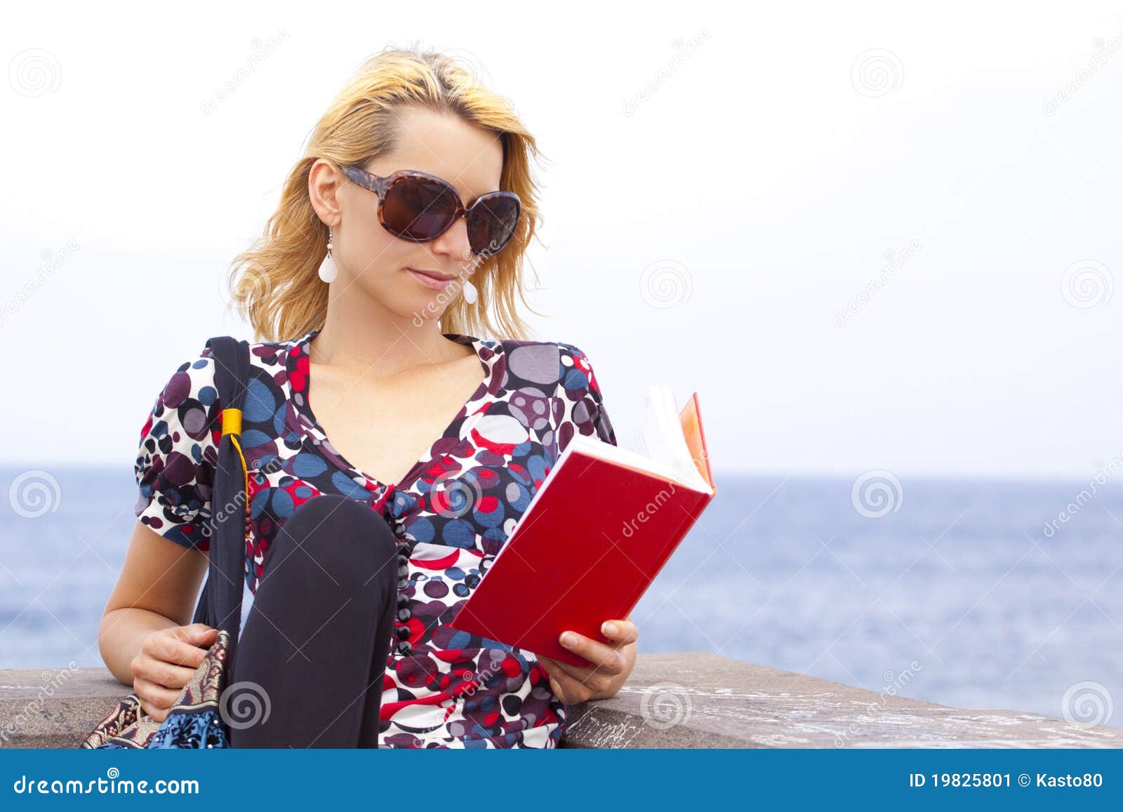 Attractive Young Lady Reading a Book. Stock Image - Image of book ...