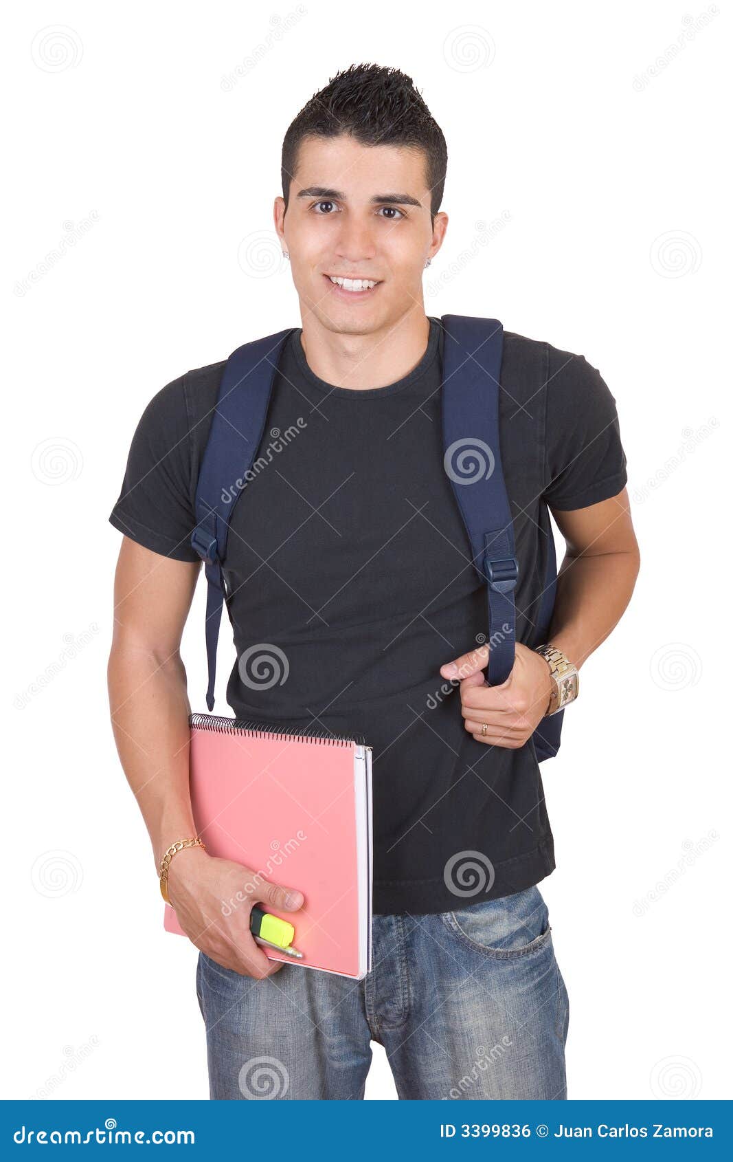 Attractive Young Male Student Stock Photo - Image of smile, adorable ...