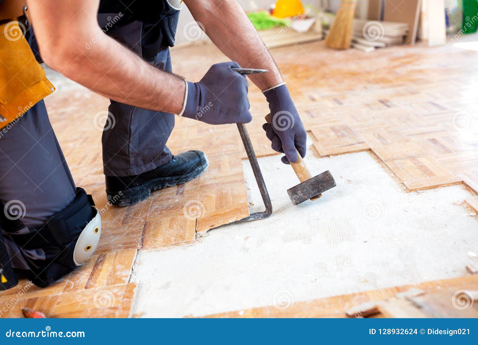 Attractive Young Man Doing Manual Work Stock Photo - Image of ...