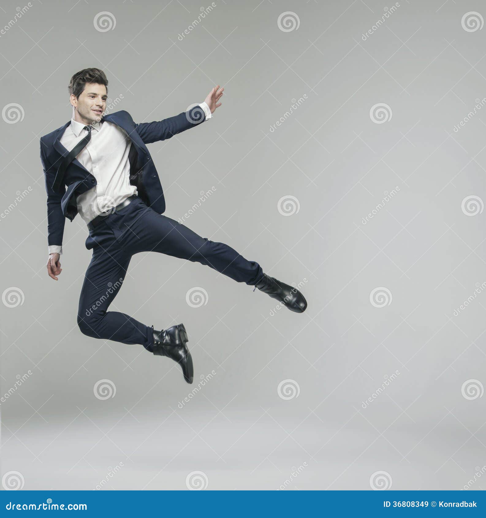 Attractive Young Man in Fancy Pose Stock Image - Image of company ...