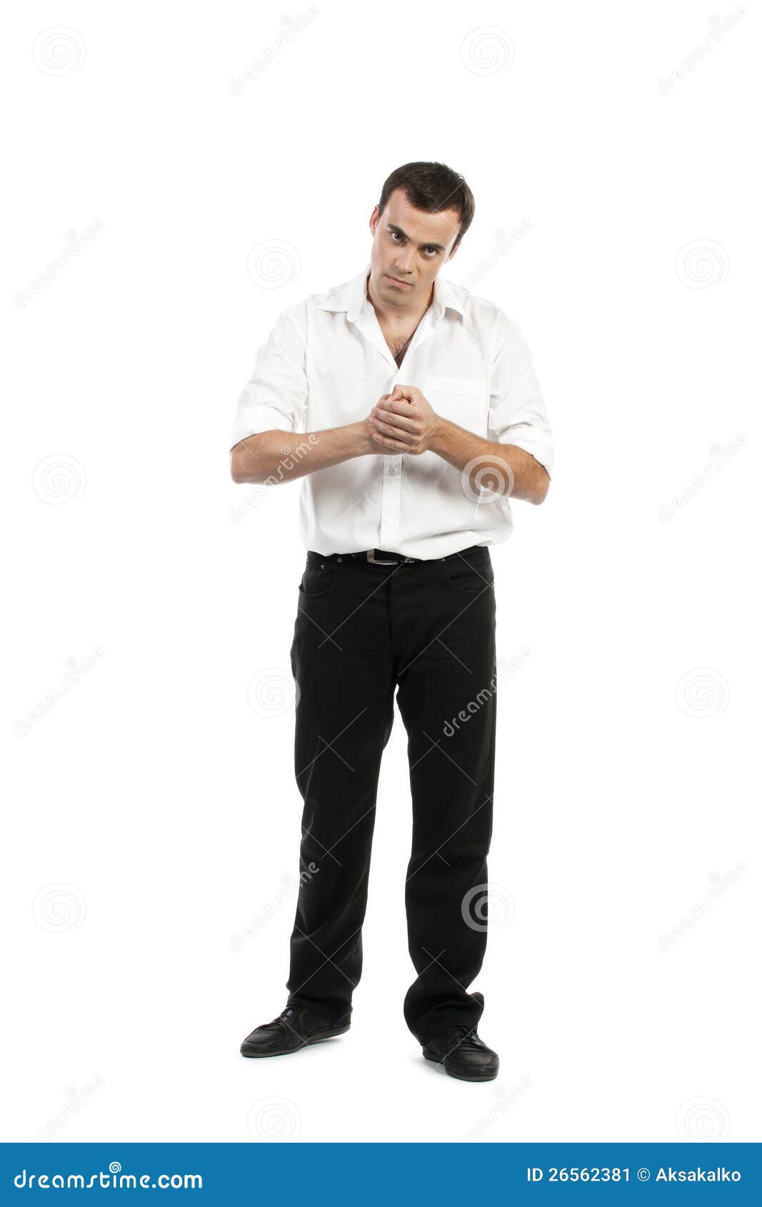 Attractive Young Man in Fighting Pose Stock Image - Image of arms ...