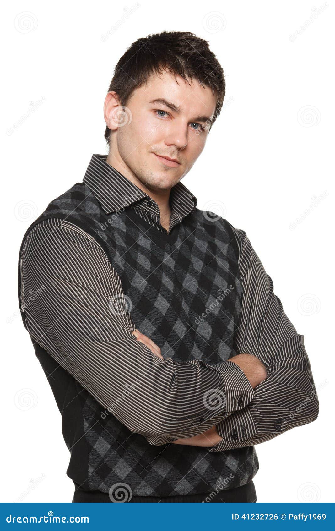 Attractive Young Man Looking Calm and Confident Stock Photo - Image of ...