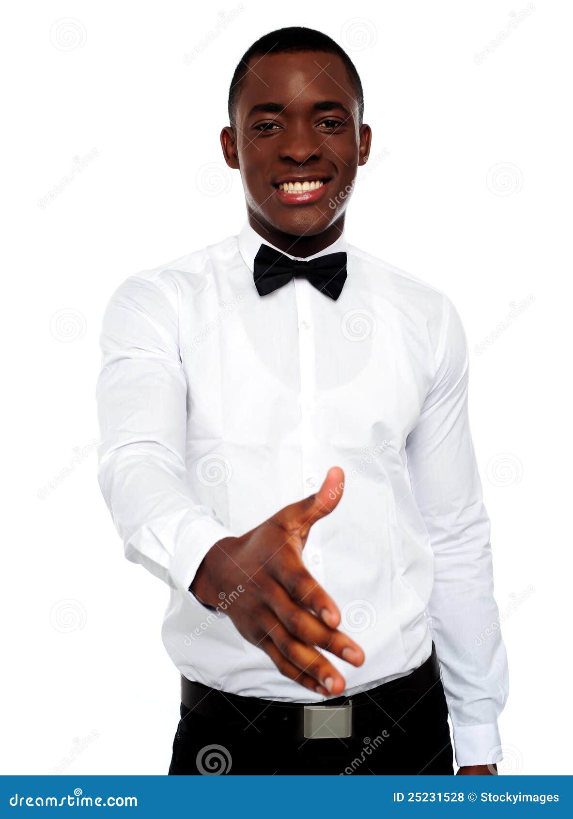 Attractive Young Man Offering Handshake Stock Photo - Image of formal ...
