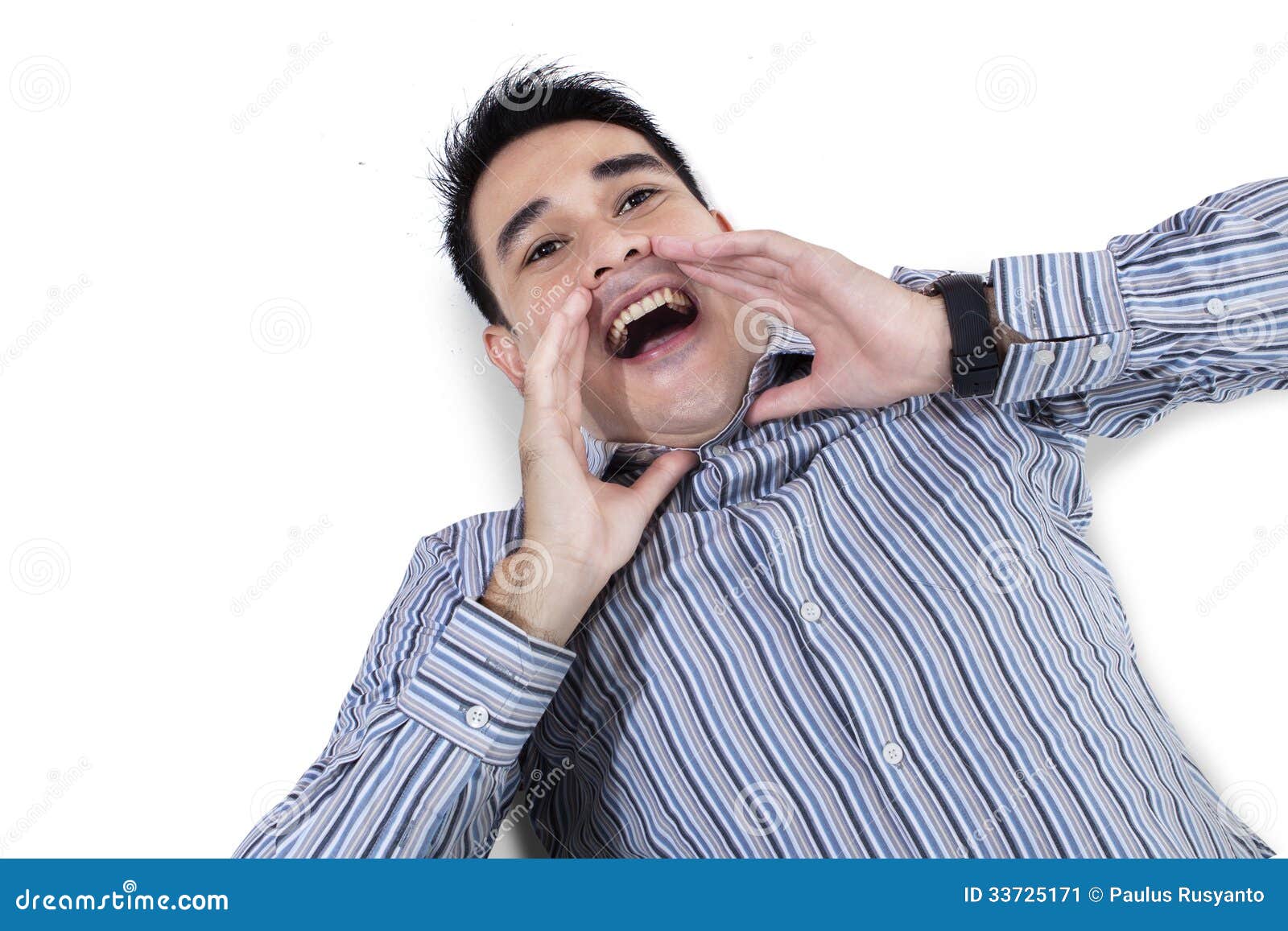 Attractive Young Man Shouting Stock Image - Image of asian, expressive ...