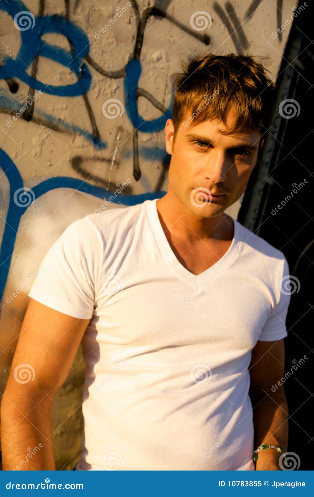 Attractive Young Man Wiith a Smirk Stock Image - Image of model, dude ...