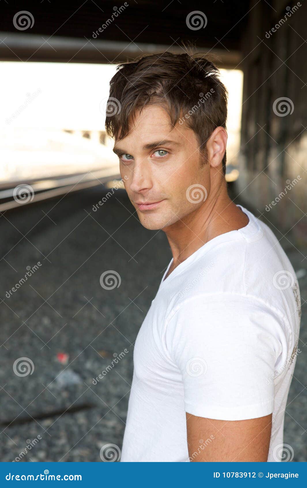 Attractive Young Man Wiith a Smirk Stock Photo - Image of dude ...