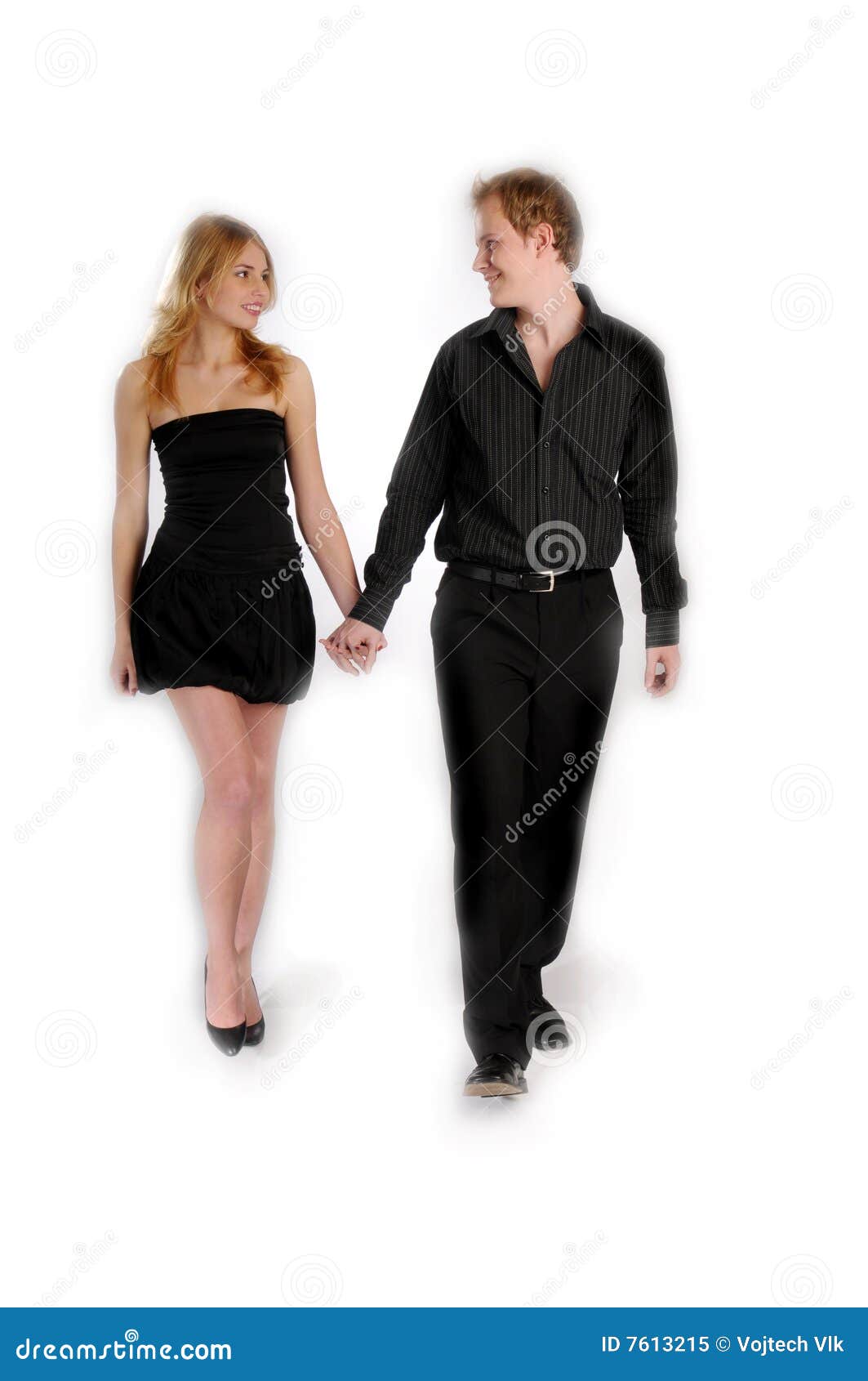 The attractive young pair stock image. Image of blond - 7613215