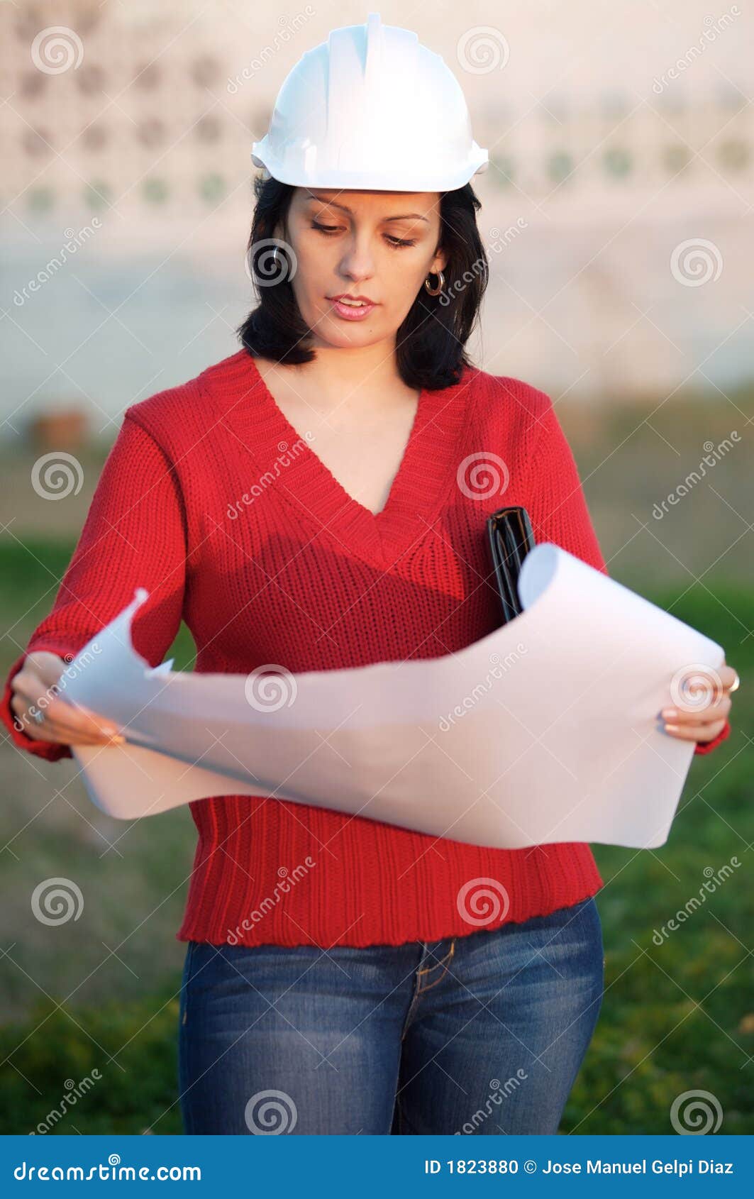 Attractive Young Person Engineer Stock Photo - Image of model, girl ...